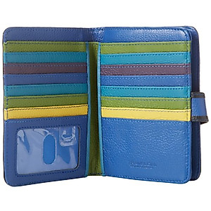Travelon Safe Id Color Block Bi-Fold Tab Wallet, Black, One Size