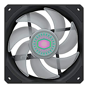 Cooler Master SickleFlow 120 Black Case & Cooling Fan - Improved Air Balance Blades, 62 CFM, 2.5 mmH2O, 8 to 27 dBA - Black