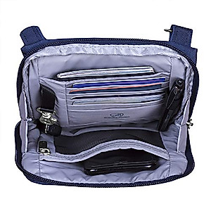 Travelon Anti-Theft Classic Light Mini Crossbody Bag (Blue)