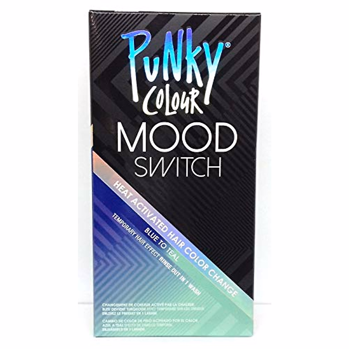 Punky Colour Blue To Teal Mood Switch Heat Activated Hair Color Change, Temporary Hair Effect
