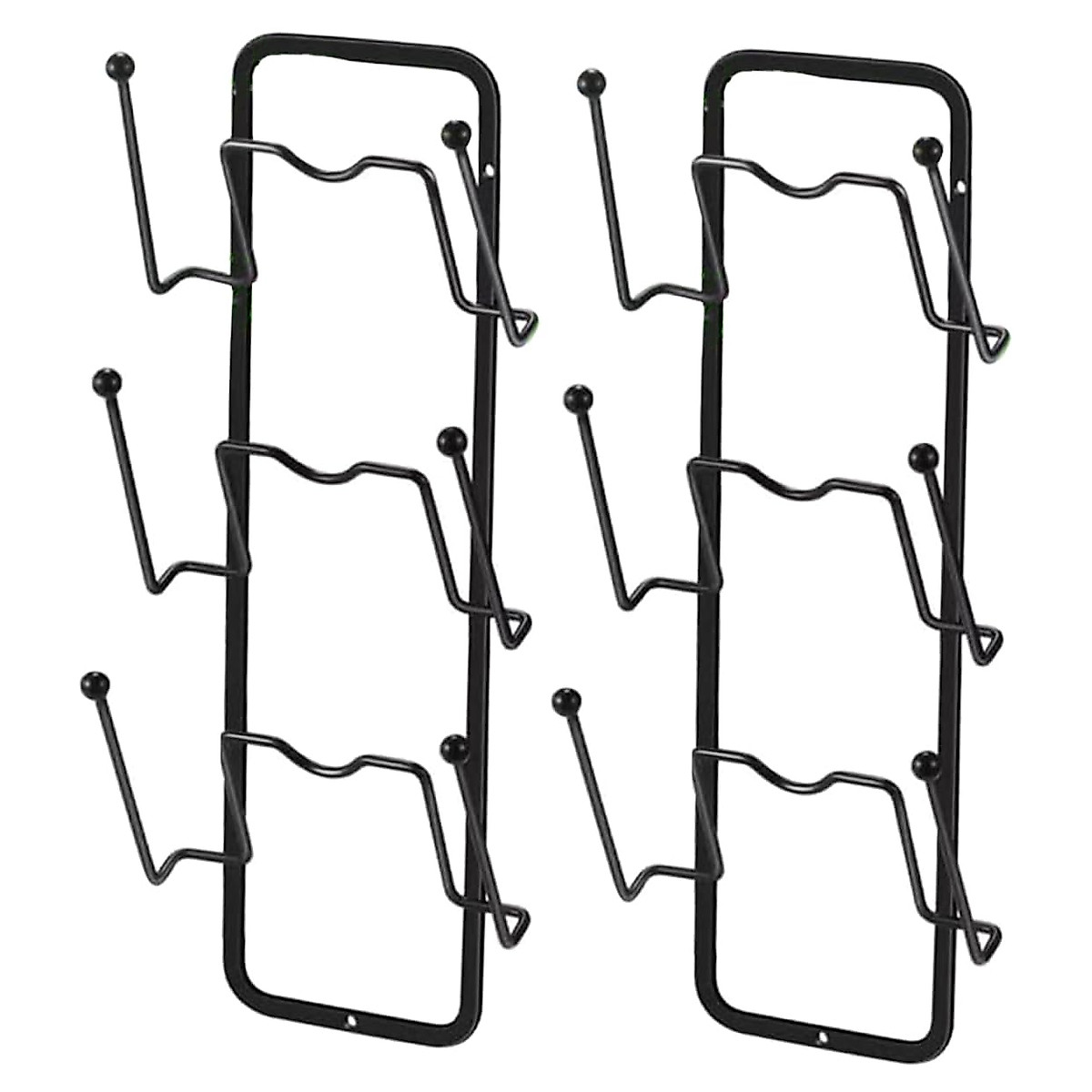 DECHOUS 4 Pcs Three Layer Pot Lid Hanging Decor Wall Bracket Wall Hooks Decorative Pan Lid Organizer Saucepan Lid Holder Kitchen Towel Hanger Reusable Pot Lid Holder Pot Rack