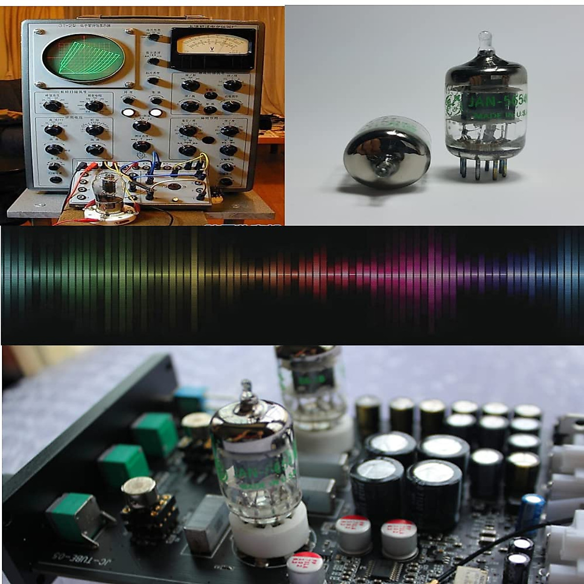 7-Pin 5654W Vacuum Tubes, Fully-Tested Vacuum Tube, Perfect Matched Pairing Tube Amp, Upgrade for 5654 / 6J1 / 6J2 / EF95 / 6AK5 / 6J1P Electron Vacuum Tube(2 Tubes)