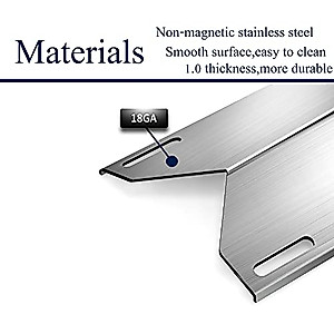 Boloda SPA231 Flavorizer Bar,Stainless Steel Heat Plate Replacement for Charmglow 720-0036，Kirkland 720-0025 Nexgrill 720-0016 Chateau 720-0058 Classic 720-0083-04R,Heat Shield,Burner Cover, Heat Tent