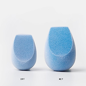 JUNO & Co. Microfiber Velvet Sponge, Latex-Free, Dual Layer Technology, Flawless Makeup Blender for Foundations, Powders and Creams (4 Fusion Sponge Bundle)