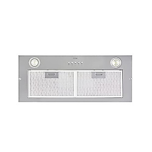 KOBE INX2930SQBF-500-2 Insert Range Hood, 30-Inch, Stainless Steel