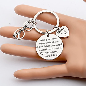 Lywjyb Birdgot Optometrist Gift Doctor Jewelry Gift for Optometrist Graduation Gift for Optometrist Optometrist Keychain Vision Gift for Optometry (Optometrist ke)