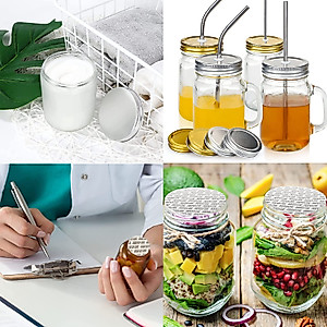 MEETOOT 100pcs Foam Lid Liner Pressure Sensitive Seal 70mm PS Foam Resistant Tamper Pressure Sensitive Seal for Round Jar Bottle Cap Liners Seals