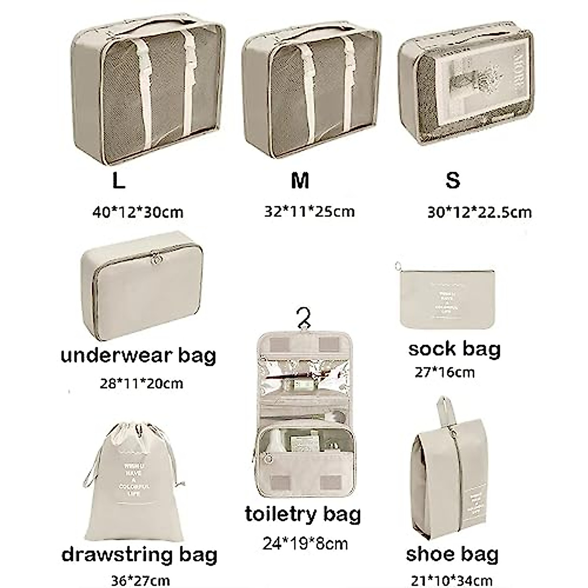 Travel Must Haves 8pcs Packing Cubes for Suitcases + 4pcs Compression Vacuum Storage Bags + Travel Dispenser Bottles Set, Packing Cubes for Carry on Suitcase Travel Essentials (pink)