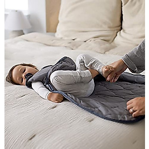 GUNAMUNA Unisex Baby Wearable Blanket, Sleep Sack Sleeping Bag for Infants Toddlers, Easy Changing Diaper Zipper, 1.0 TOG, Charcoal, 3-9 Months