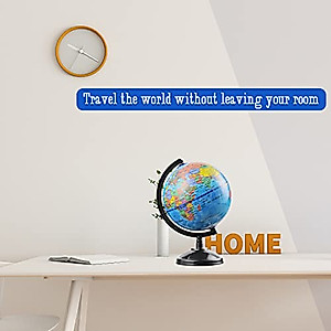 Educational World Globe for Kids Learning - 6 inch Spinning Globes of The World with Stand for Students Learning Geography, World Mova Globe Map Decorative Kids Room Classroom, Desk, Office or Home