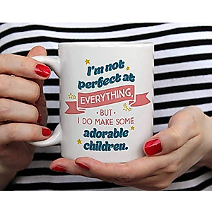 Funny Mom Dad Coffee Mug, Fun Tea Cup for Women Men Him Her, Birthday Gift for Parents, Present from Daughter Son Kids