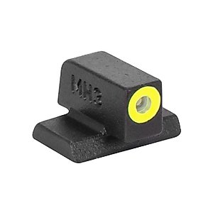 MEPROLIGHT MEPRO Hyper-Bright Fixed tritium Day and Night Front Sight for S&W M&P Green tritium dot and Extra Bright Phosphorescent Yellow Colored Front Ring