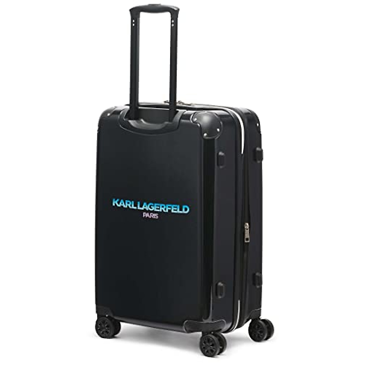 Karl Lagerfeld Paris Flowers 25" Upright Luggage, Black