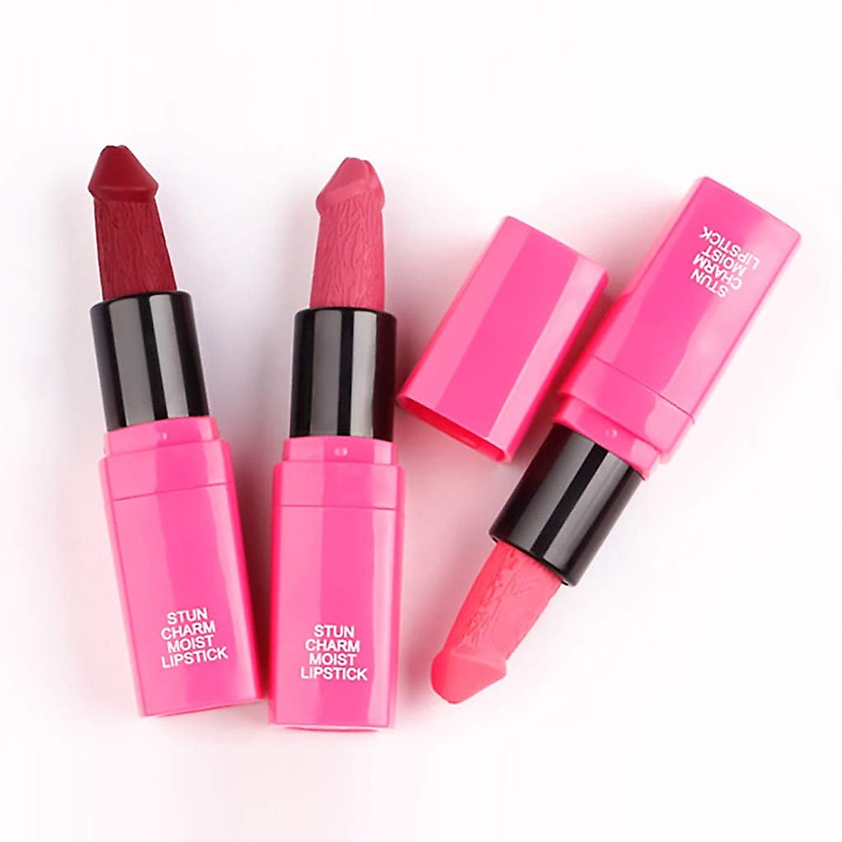 Rngduo Mushroom Head Lipstick For Women&Girls Velvet Matte High Pigmented Lustrous Lipcolor Lip Glosses Lip Liner Makeup