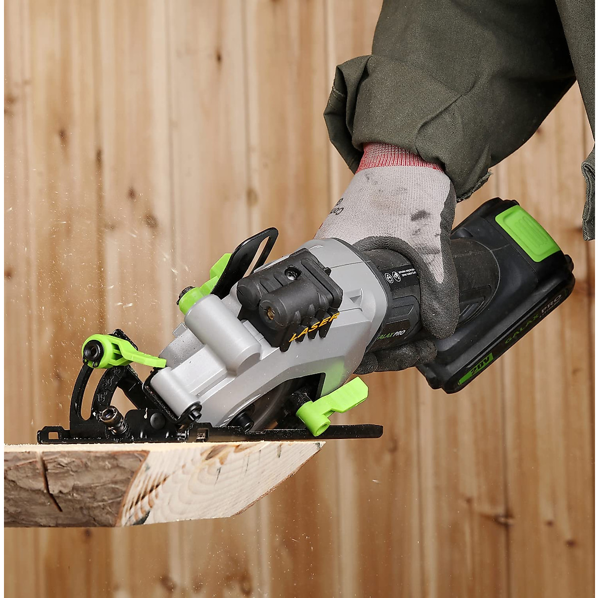 GALAX PRO Circular Saw and Reciprocating Saw Combo Kit with 1pcs 4.0Ah Lithium Battery and One Charger, 7 Saw Blades and Tool Bag