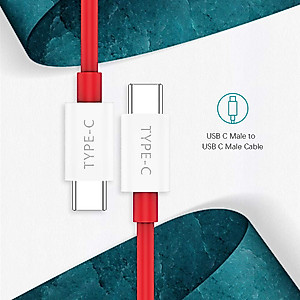 COOYA 65W Warp Charge Cable for OnePlus 9 Pro 8T Charging Cable USB C to USB C Cable Compatible for MacBook Air MacBook Pro 13 Inch 2020, 6.6FT Super Fast Charging Cord for Samsung S21 Ultra 5G S20 FE