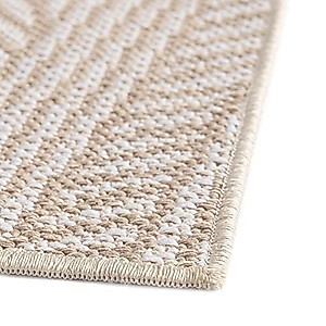 Rugs.com Sabrina Soto Casa Collection Rug – 4' x 6' Beige High Rug Perfect for Entryways, Kitchens, Breakfast Nooks, Accent Pieces