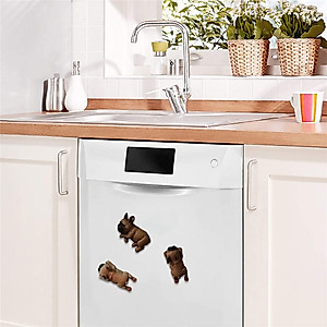 CHOP MALL Dog Fridge Magnets French Bulldog Refrigerator Magnets Gift for Birthday Valentine's Day Monther's Day