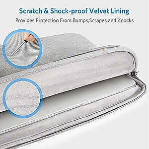 AtailorBird Laptop Sleeve 15.6 inch Notebook Protective Bag Carrying Case Waterproof Anti-Scratch&Anti-Shock for Ultrabook Tablet Cover - Grey
