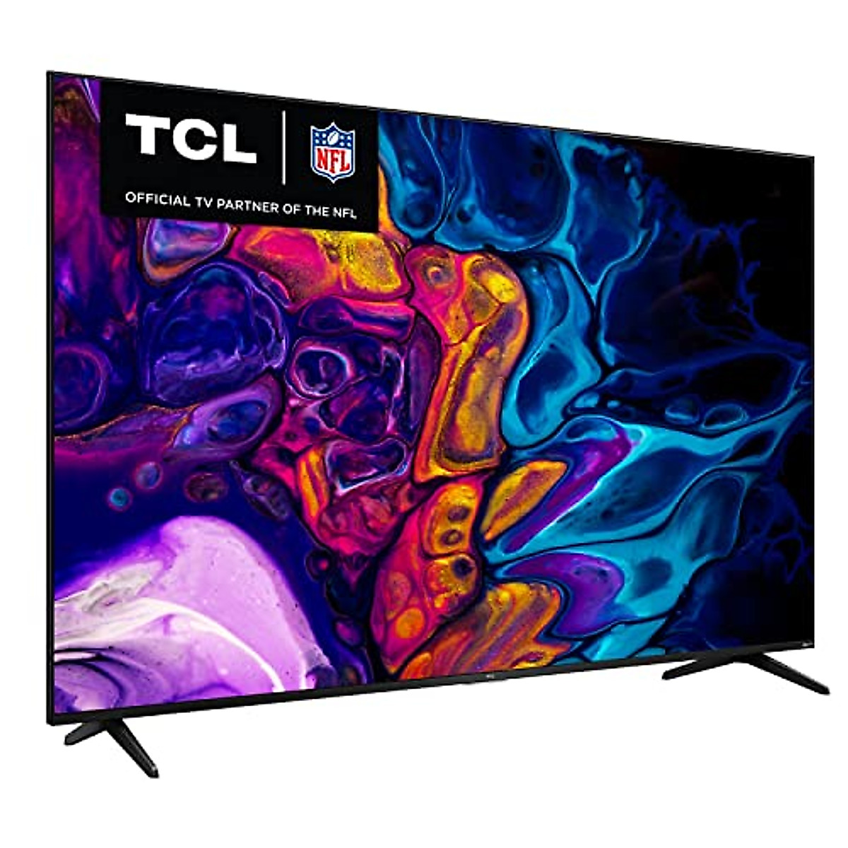 TCL 75" Class 5-Series 4K UHD QLED Dolby Vision & Atmos, VRR, AMD FreeSync, Smart Roku TV - 75S555 (2022 Model),Black