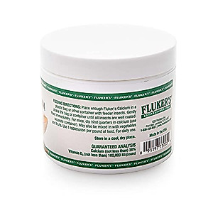 Fluker's Calcium Reptile Supplement with added Vitamin D3 - 4oz.