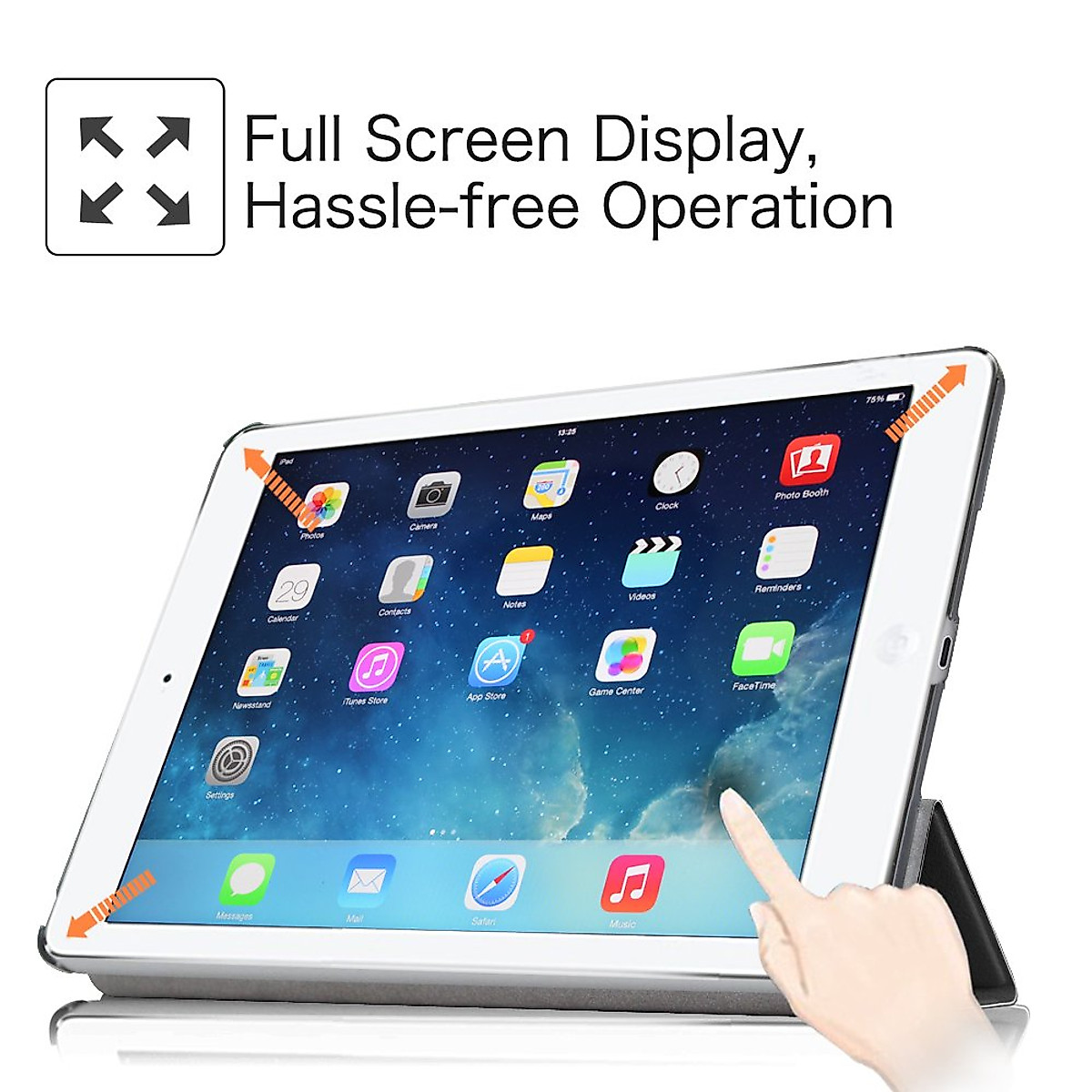 Fintie Slimshell Case for iPad Air 9.7" - Lightweight Stand Smart Protective Cover with Auto Sleep/Wake Feature for iPad Air 2013 Model, Black