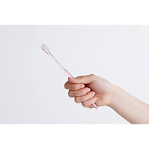 MISOKA・ISM Toothbrush Sakura (Pale Pink) Mineral-Coated Bristles Designer's Model Premium Toothbrush Made in Japan Japanese Craftsmanship