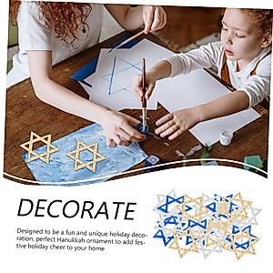 MERRYHAPY Unique Jewish Decorations for Hanukkah 50pcs Star Hanukkah Party Favor