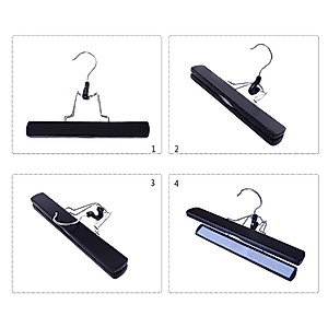 YANTAISIYU Hair Extensions Storage Bag with Hair Extensions Hanger Portable Wig Storage Bag Dust-proof Hair Extensions Bag (Black)