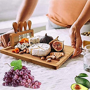 ＫＬＫＣＭＳ Kitchen Bamboo Cheese Board Chopping Board Wedding Gifts for Cheese Lovers