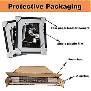 LUOFU 10x12 Picture Frames Set of 2,Black Picture Frame 10x12,Display Pictures 7x9 with Mat or 10x12 without Mat,Multi Photo Frames Collage for Wall Art Decorative or Tabletop Display