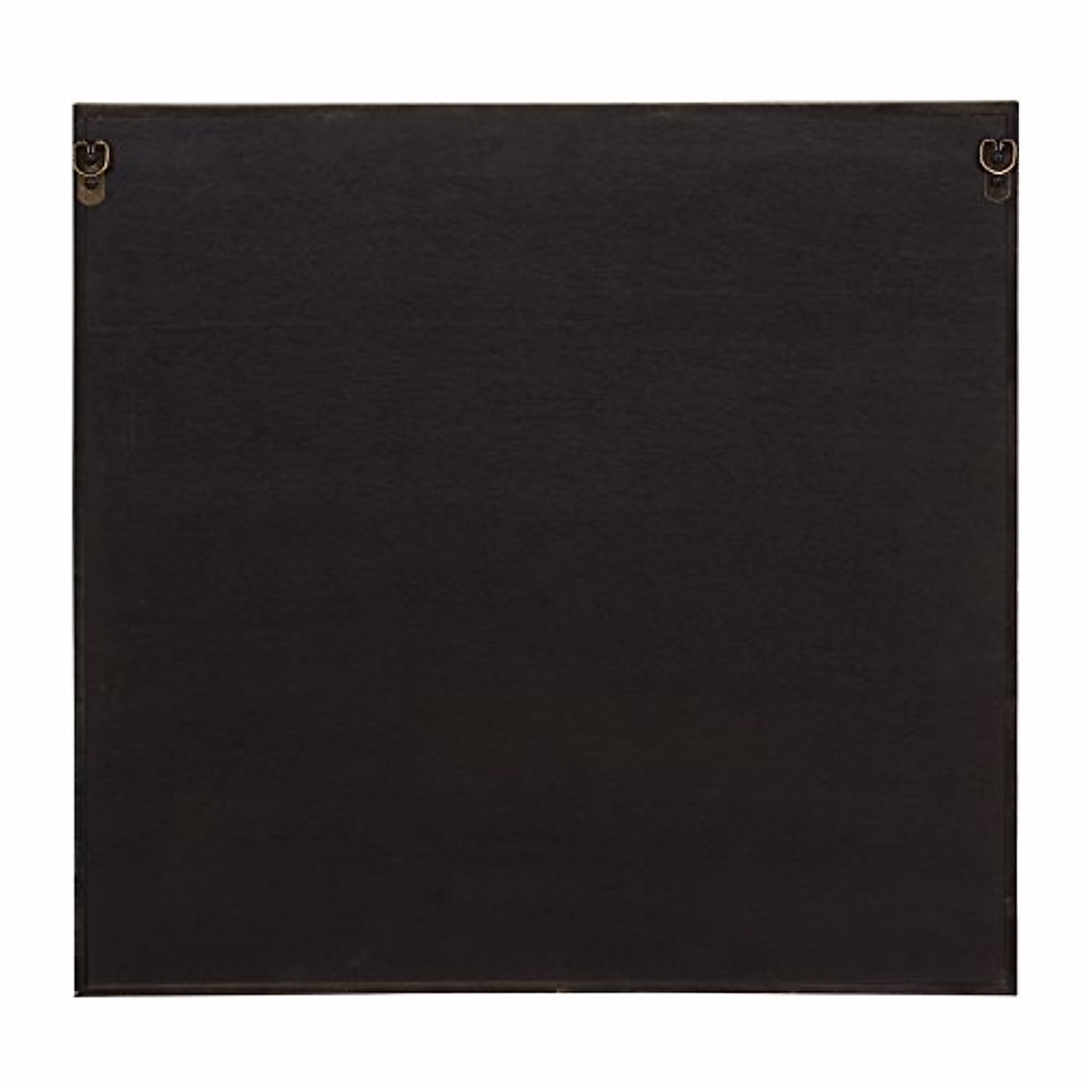 Kate and Laurel Baralt Shiplap Wood Plank Art, Black, White and Rustic Brown