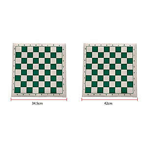 KASCLINO Tournament Chess Mat, PU Leather Tournament Roll Up Chess Board, Chess Rollable Chessboard, Lightweight & Non Slip, Chess Mat for Kids and Adults(Size:42cm)