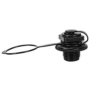 Inflatable Boat Air Valve, 23.9mm Plastic Inflatable Fishing Boat Air Valve Kayak Air Valve Inflatable Boat Replacement Air Valve Black