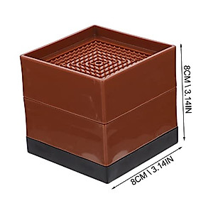 DOITOOL Bed Foot Booster Coaster Furniture Sofa Risers Lift Furniture Riser Table Lift Foam Flooring Foam Couch Bed Lifts Heavy Duty Desk Lifts Furniture Heightening Cushion Brown Casters