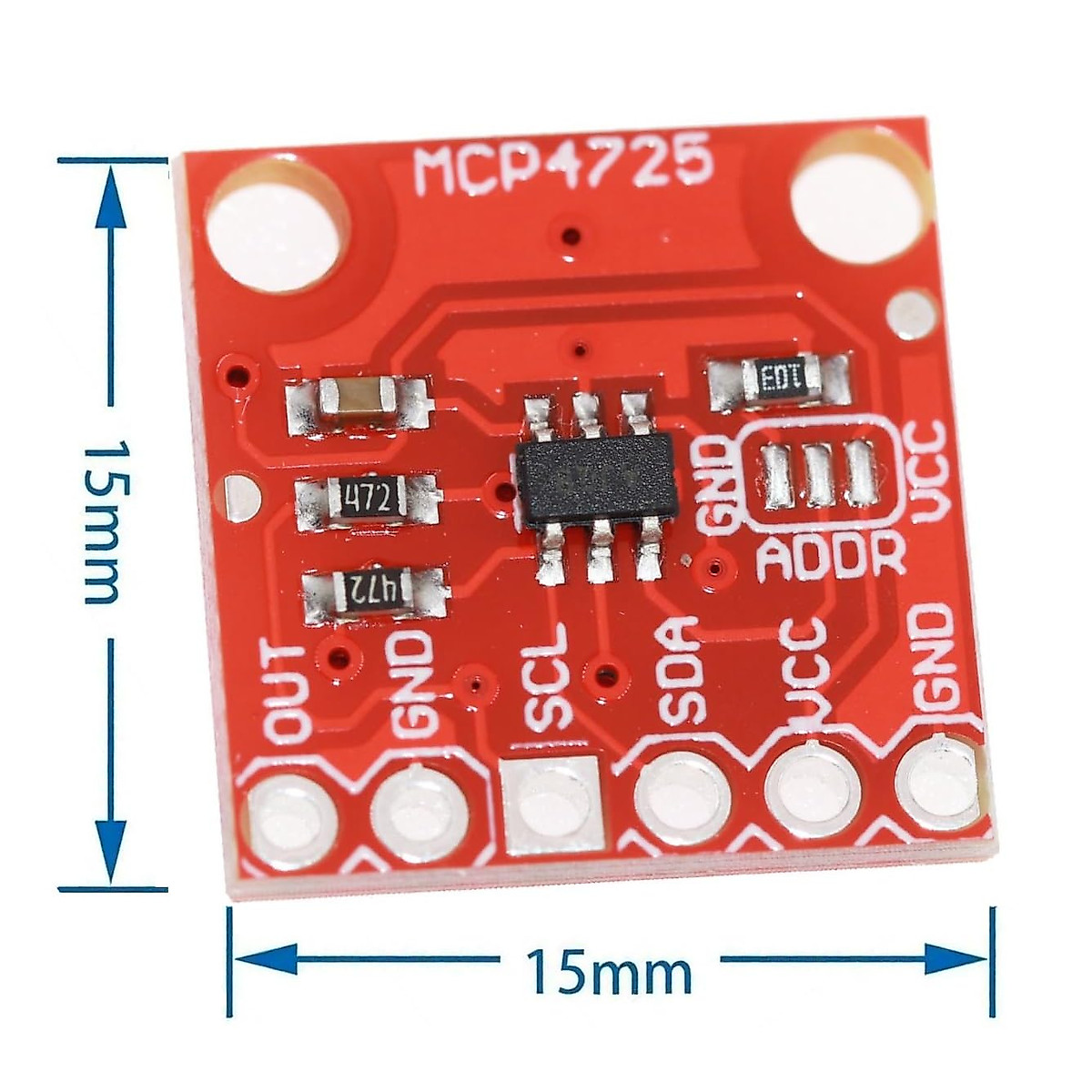 WWZMDiB 2PCS MCP4725 12-bit I2C IIC DAC Development Board Breakout Board Internal EEPROM Storage Settings for Arduino