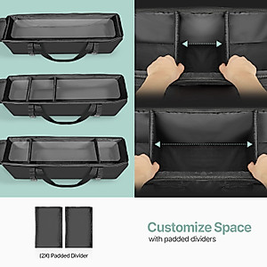 LimoStudio 30 x 10 x 13 inch (L x W x H) Hard Shell Frame, Photo Equipment Large Carry Bag, Shoulder Strap, Thick Pad All Sides Inside, Soft Cushion Compartment Storage Protection, AGG2480