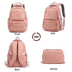 Woyiyaan Backpack for School Girls Bookbag Cute Bag College Middle High Elementary School Backpack for Teen Girls (Purple)