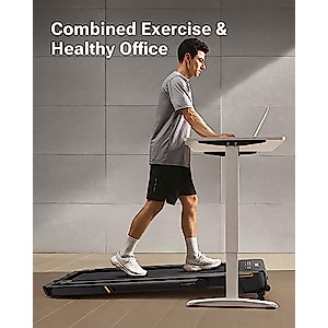UREVO Walking Pad Treadmill with Auto Incline, 9 Level Incline Under Desk Walking Treadmill Machine with APP Control, Mini Treadmill for Home Office