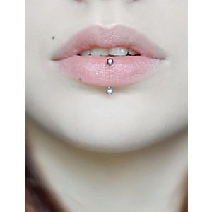 Ocptiy 20G Eyebrow Rook Ring Piercing Jewelry Stainless Surgical Steel Snake Eye Frog Tongue Verticl Lip Labret Ring Curved Barbell Belly Button Navel Daith Earring Piercing Jewelry Women Men Silver