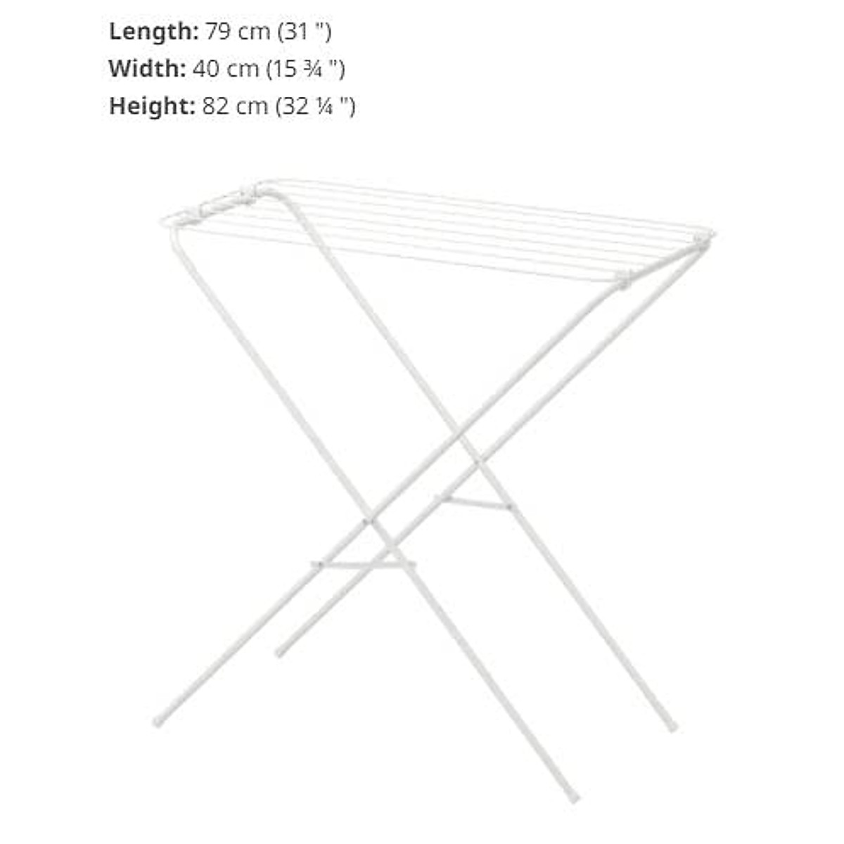 IKEA Indoor/Outdoor Space Saving Clothes Drying Rack (79X40X82 cm)