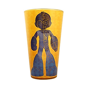 JUST FUNKY Capcorm Game Mega Man and Zero Pint Glass - Novelty Drinking Glasses Kids Gifts Toys, (16 OZ)