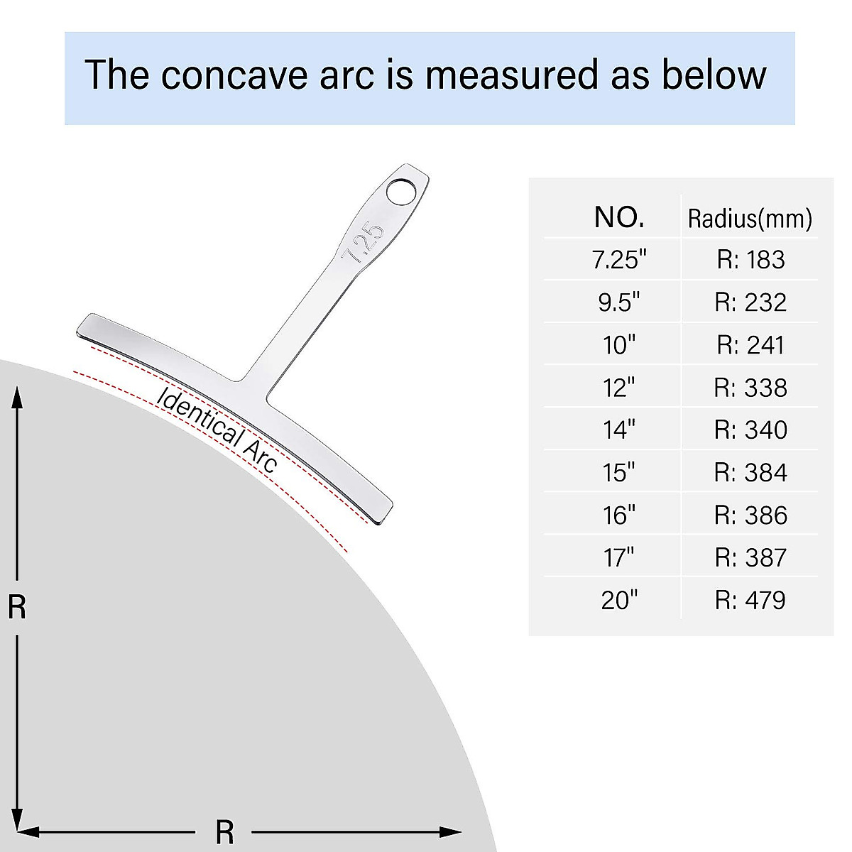10 Pieces Luthier Tools Include 9 Understring Radius Gauge and 1 String Action Gauge Ruler Measuring Tool for Guitar Bass Setup Repair Tools