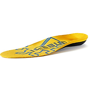 Icebug Unisex's Slim Low Cushion Support Insole Flex Technology, Yellow Medium Arch, M 11