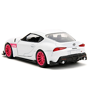 2020 Supra White Metallic with Pink Wheels Pink Slips Series 1/32 Diecast Model Car by Jada 34664
