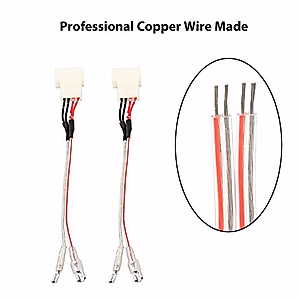 RED WOLF Car Front Door Pro Tweeter Speaker Wiring Harness for 2008-2022 Toyota RAV4 Camry 4Runner Highlander Scion, 2010-2019 Subaru Forester WRX Outback Factory Speaker Replacement Adapter Connector