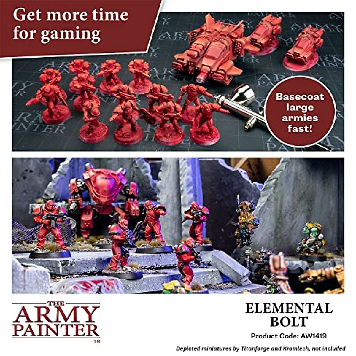 The Army Painter Warpaint Air Elemental Bolt - Acrylic Non-Toxic Heavily Pigmented Water Based Paint for Tabletop Roleplaying, Boardgames, and Wargames Miniature Model Painting