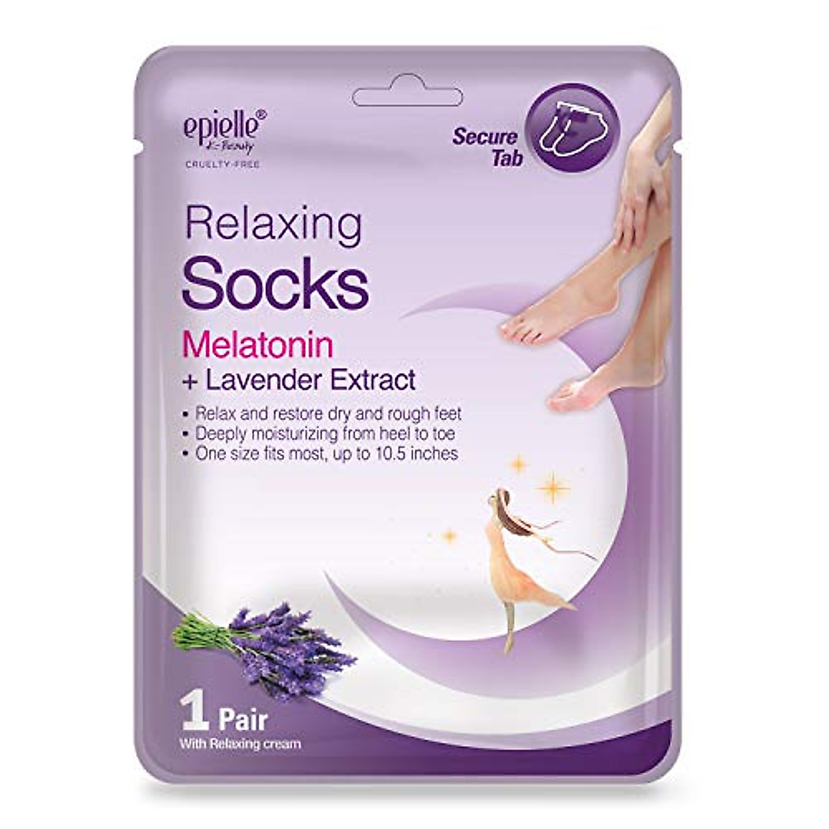Epielle Relaxing and Nourishing Lavender and Hemp Socks and Gloves | Moisturizing and Relaxing Cream & Lotion | 12 Pack | Gift set for women, Spa Gift for women