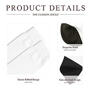 VeJerKK Spa Women Socks Knee High Women Socks Crew Soft Socks,Spa Flower and Water,Sports Socks Running Athletic Socks for Women men,Pink Green -20 inch