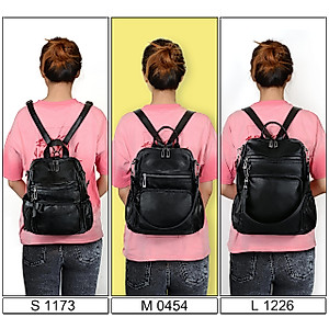 UTO Women Backpack Purse Leather Vegan Ladies Fashion Designer Rucksack Convertible Travel Shoulder Bag with Tassel